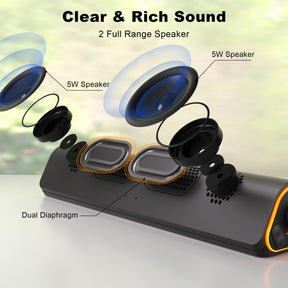 SOULION R50 Bluetooth Computer Speakers, 3.5mm PC Sound Bar for Deskto ...